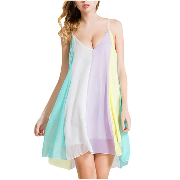 Bixock Dresses for Women,Mini Dress for Women,Women's Fashion Solid ...