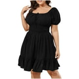 Bixock Dresses for Women,Women Oversize Mini Dress,Women's Plus Size ...