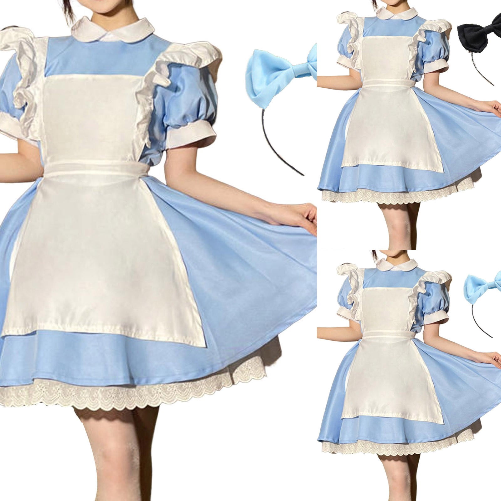 Bixock Dresses for Women,Women Oversize Mini Dress,Women's Sweet Blue ...