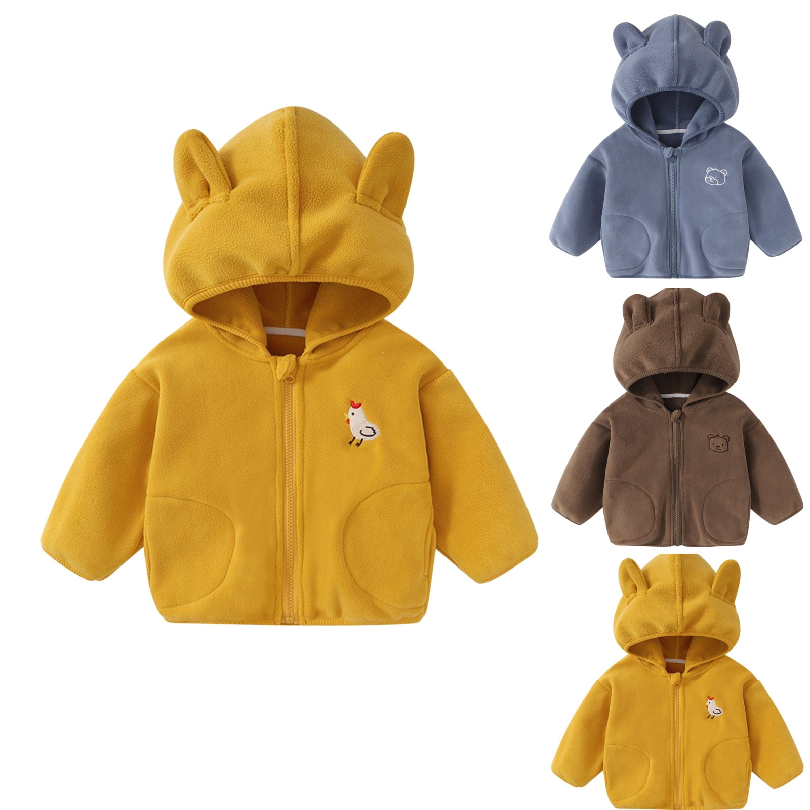 Bixock Fall Toddler Boys Girls Jacket for Kids Hooded Sweatshirt ...