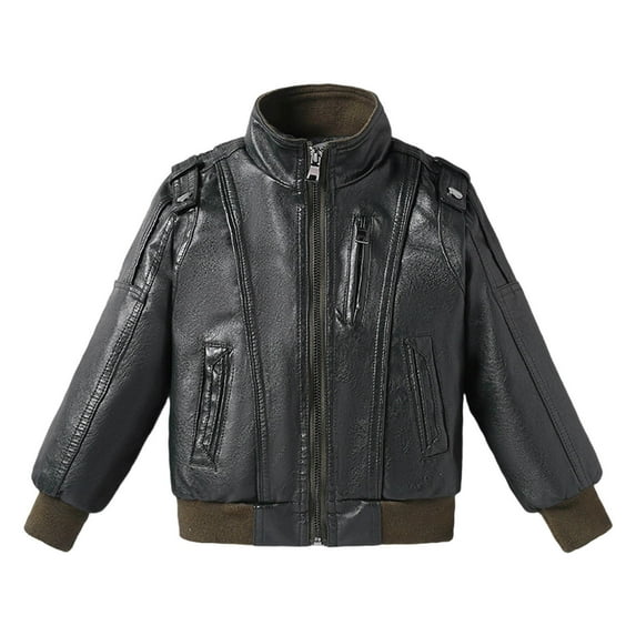 Bixock Fall/Winter Toddler Boys and Girls Warm Lightweight Leather ...
