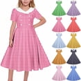 Bixock Girls Sleeveless Dress Casual Tank Dress Short Sleeve Print ...