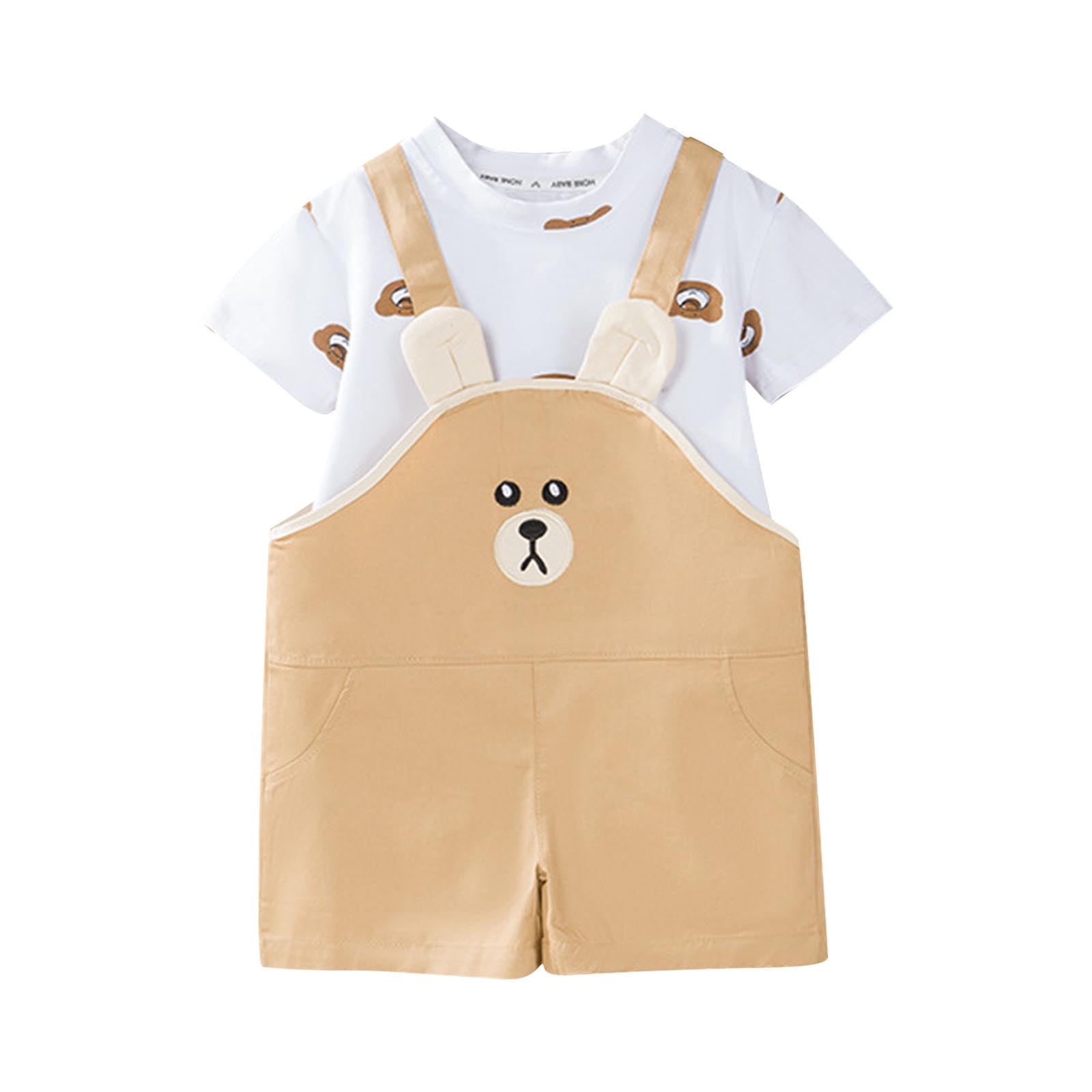 Bixock Kids Clothes Sets Toddler Boys and Girls Short Sleeve Round Neck ...