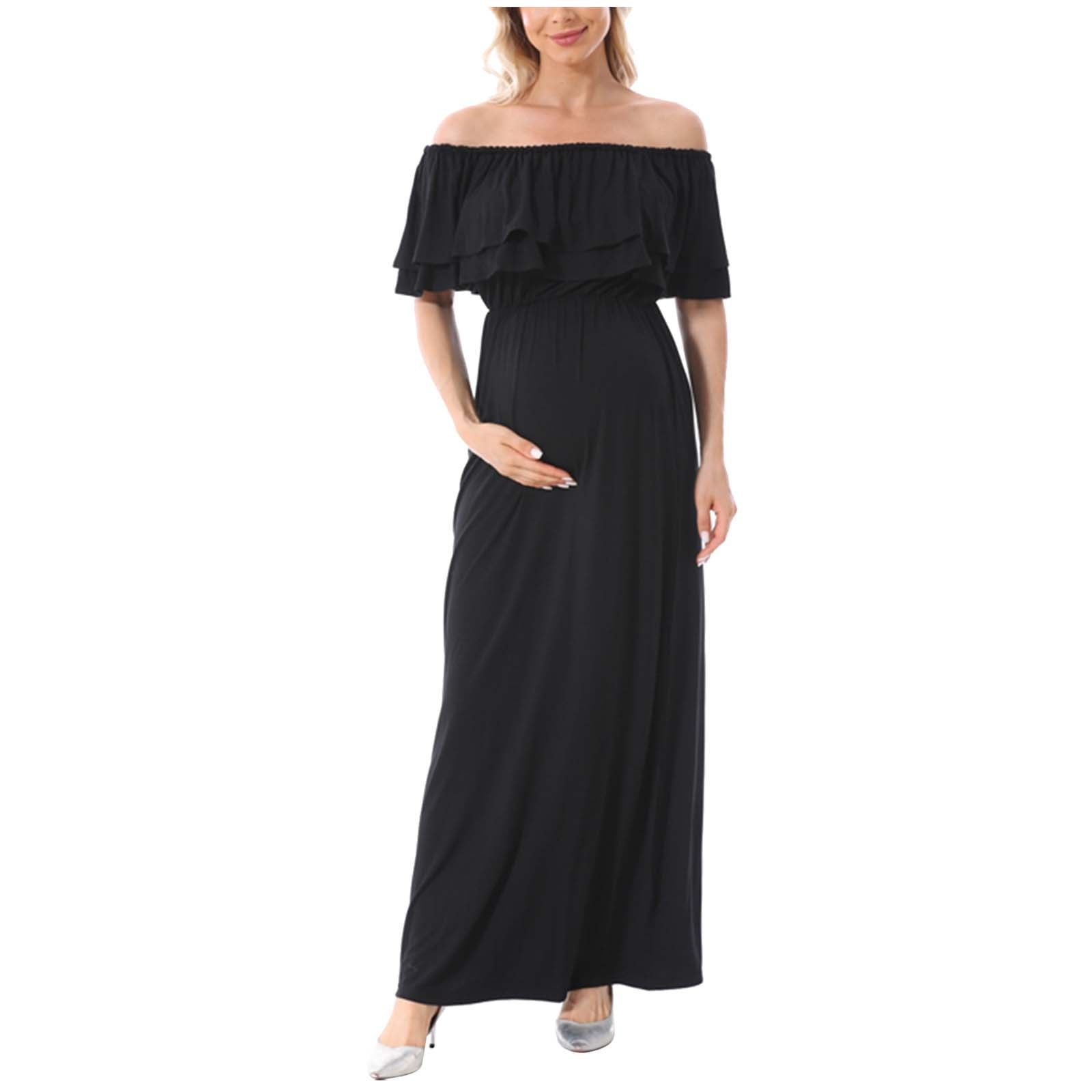 Bixock Maternity Dress,Women Casual Dress,Ladies Fashion Solid Color ...