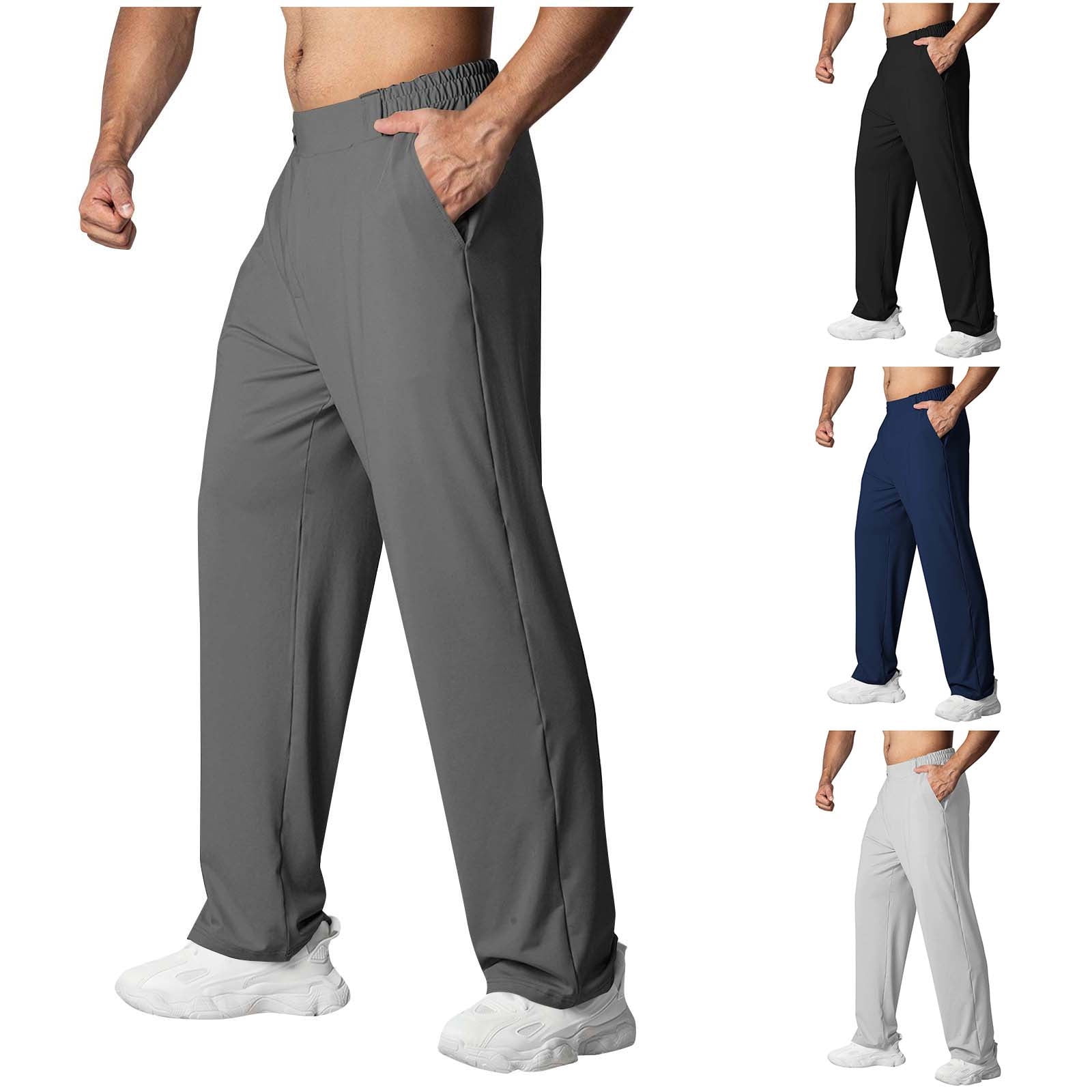 Bixock Men Cargo Work Sweatpant,Wide Led Pants,Men Casual Pants Casual ...