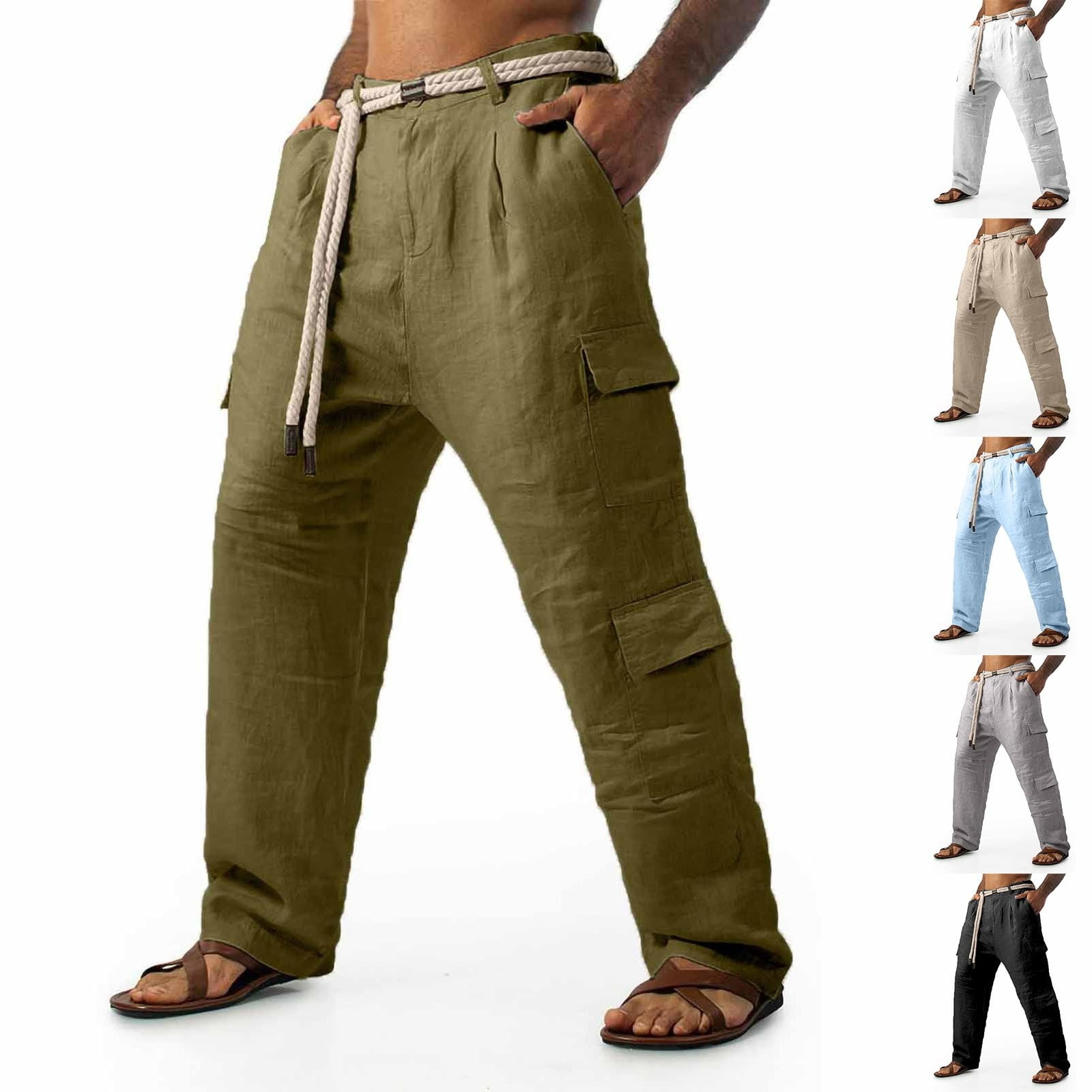Bixock Men Cargo Work Sweatpant,Wide Led Pants,Men Casual Pants ...