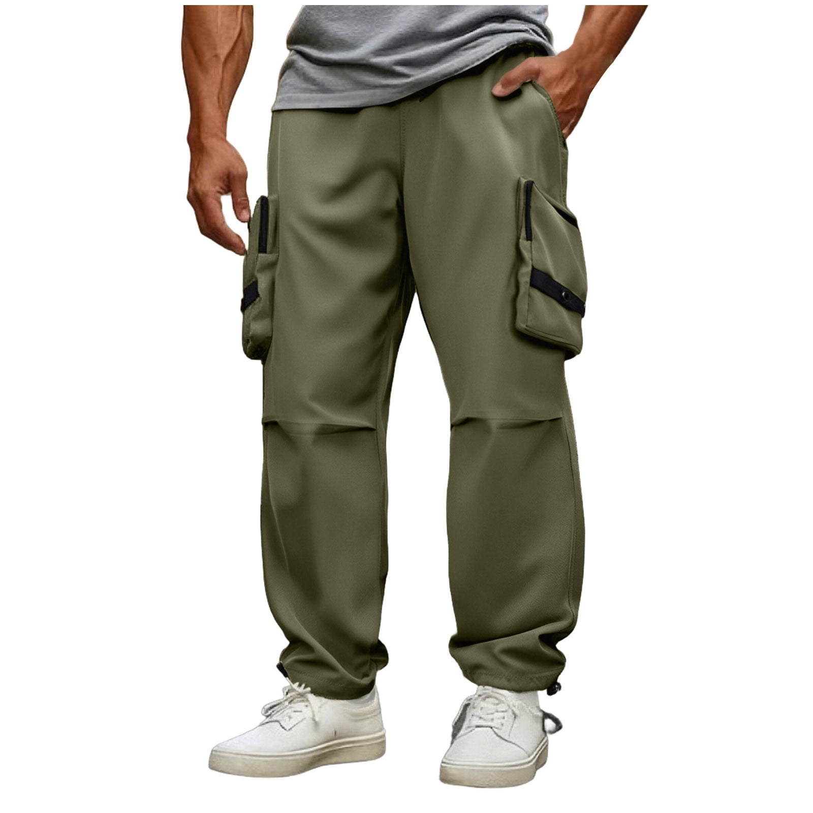 Bixock Men Cargo Work Sweatpant,Wide Led Pants,Men for Pants Casual ...