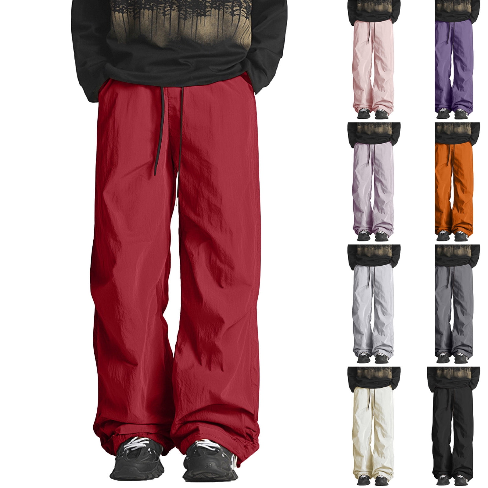 Bixock Men Cargo Work Sweatpant,Wide Led Pants,Men for Pants Outdoor ...