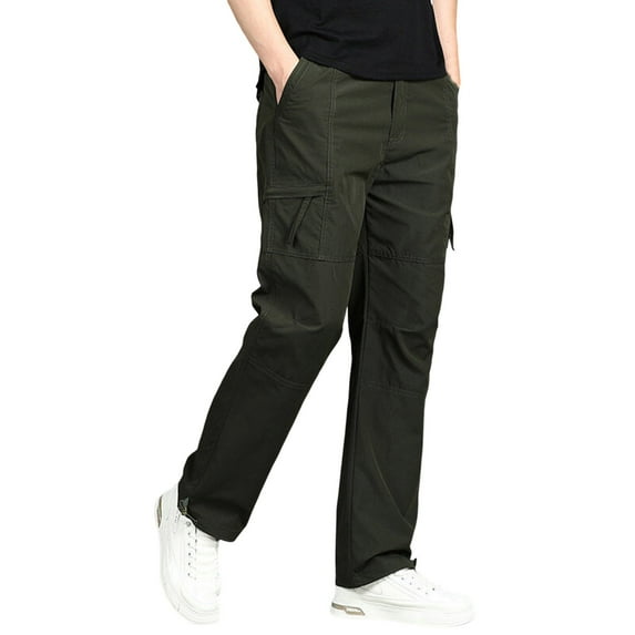Bixock Men Cargo Work Sweatpant,Wide Led Pants,Men's Pants Fashion ...