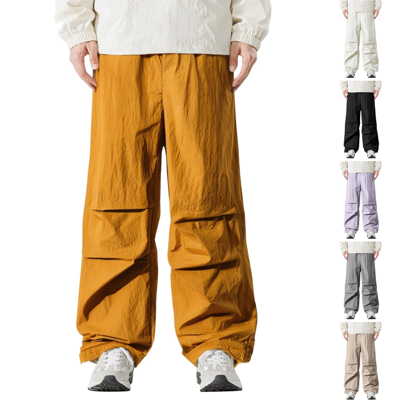 Bixock Men Cargo Work Sweatpant,Wide Led Pants,Men's Pants Outdoor Sun ...