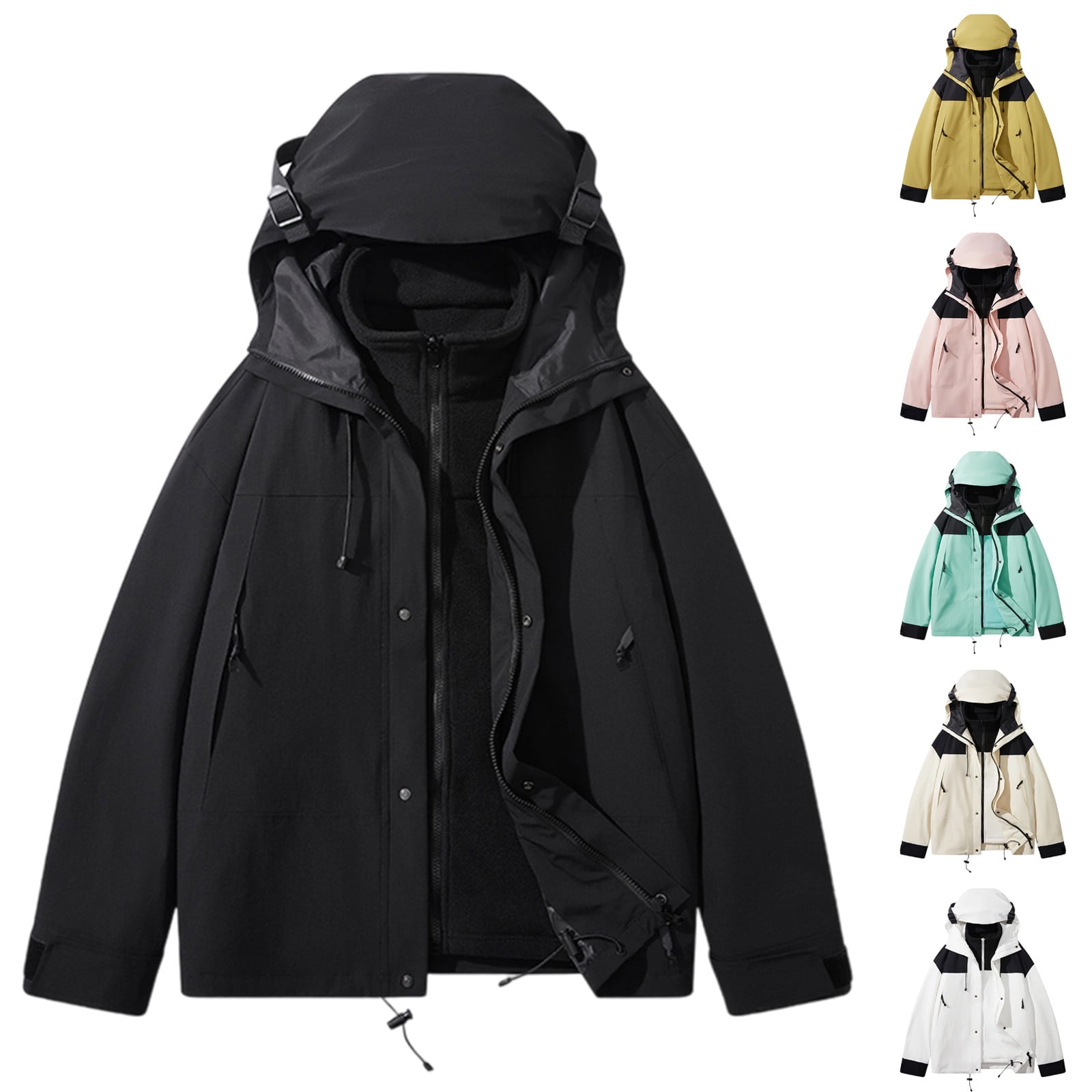 Bixock Men Fall and Winter Raincoats Jackets,Men Waterproof Outdoor Jackets,Men Casual Outwear ...