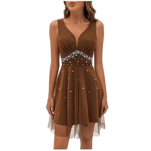 Bixock Mini Dress for Women,Women's Dress Short Sleeve V Neck Elastic ...