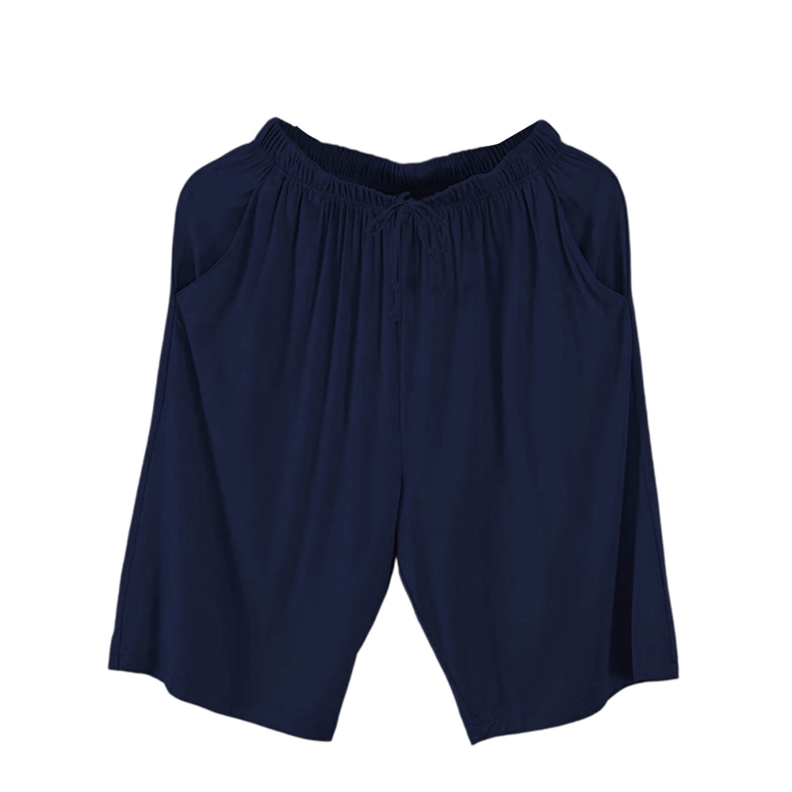 Bixock Pajamas Shorts for Women Loungewear Pants Solid Color High Waist ...