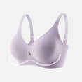 Bixock Plus Size Bras for Women Jelly Wireless Solid Color Larg Size ...