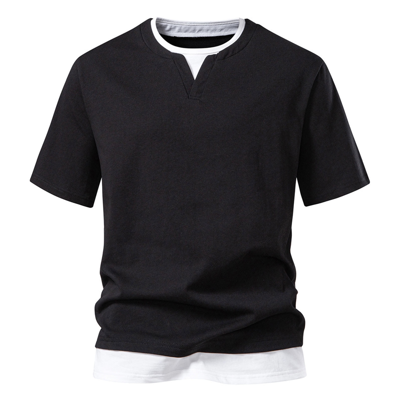 Bixock Plus Size Casual Tops for Men,Short Sleeve Shirts for Men,Shirts ...