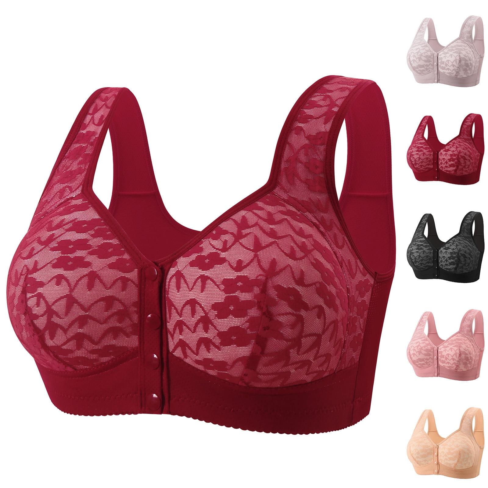 Bixock Plus Size Women Wireless Bras,Push up Bras for Women Soft Cup On ...