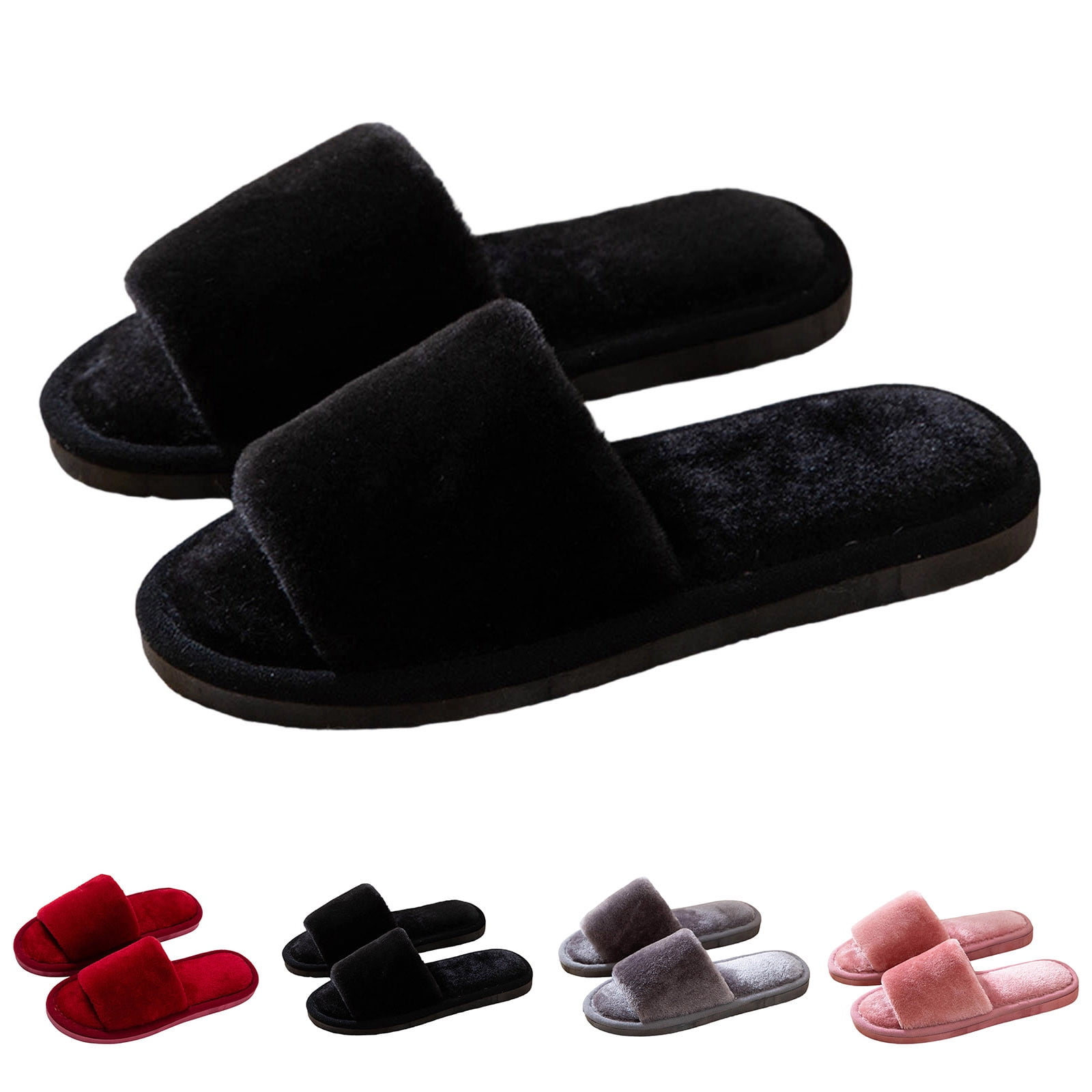 Bixock Sandals for Women,Slippers for Women,Women's Shoes Fleece Lined ...