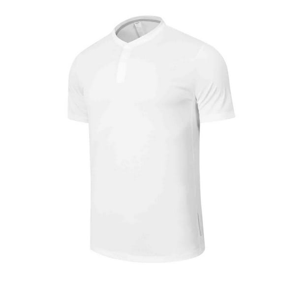 Bixock Shirts for Men,Men's Sports Shirts Short Sleeve Neck Solid Color ...