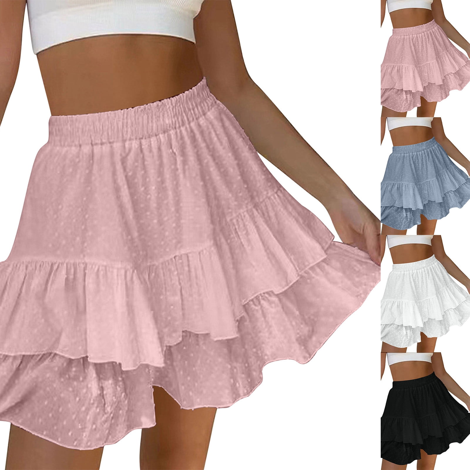 Bixock Skorts Skirts for Women,Mini Skirts for WomenSolid High Waist ...