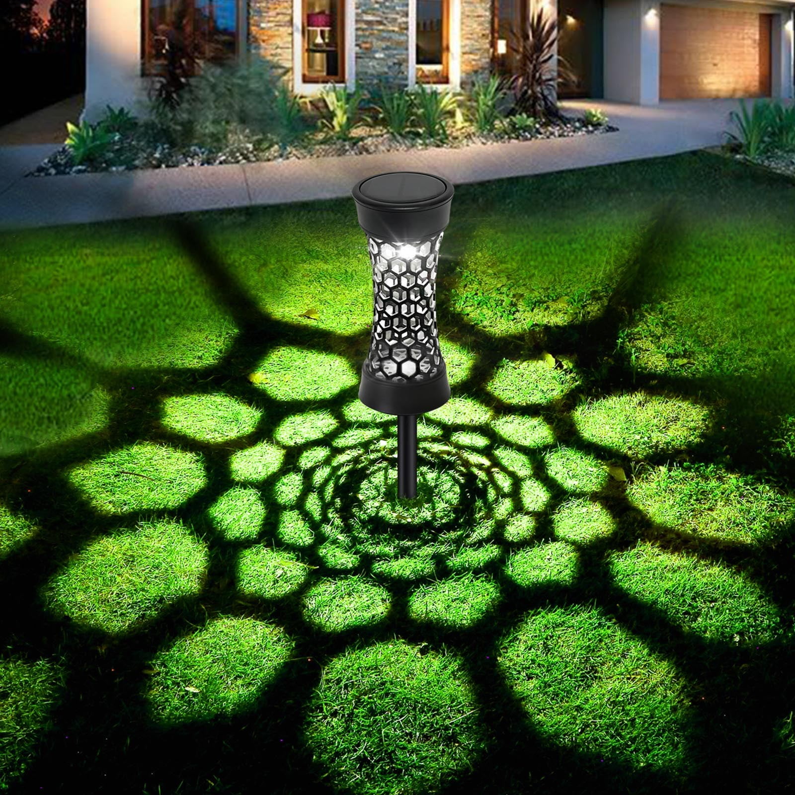 Bixock Solar Lights Outdoor Waterproof, Outdoor Floor Lamp Solar ...