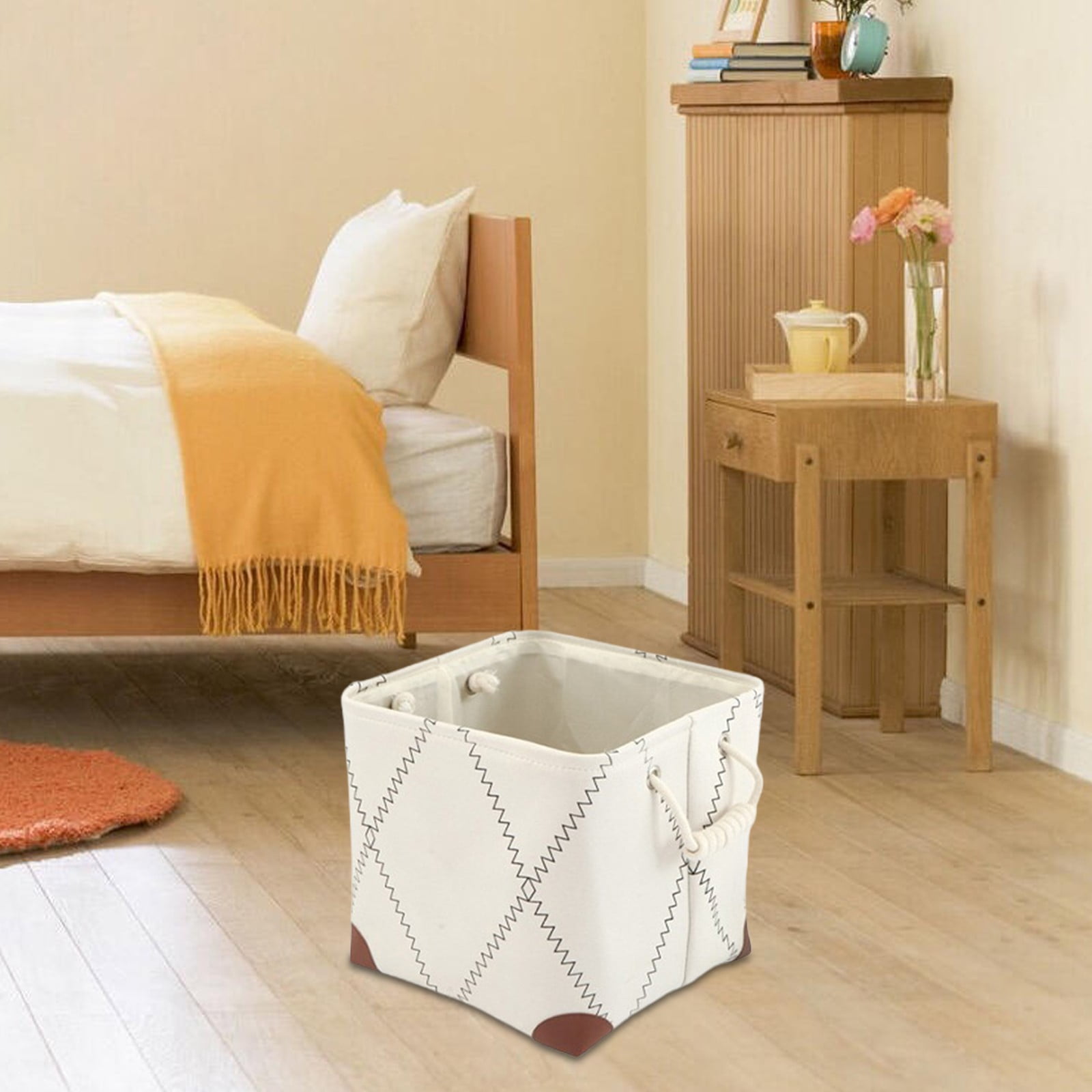 Bixock Storage Supplies Canvas Storage Basket Storage Frame Toys Sundry ...