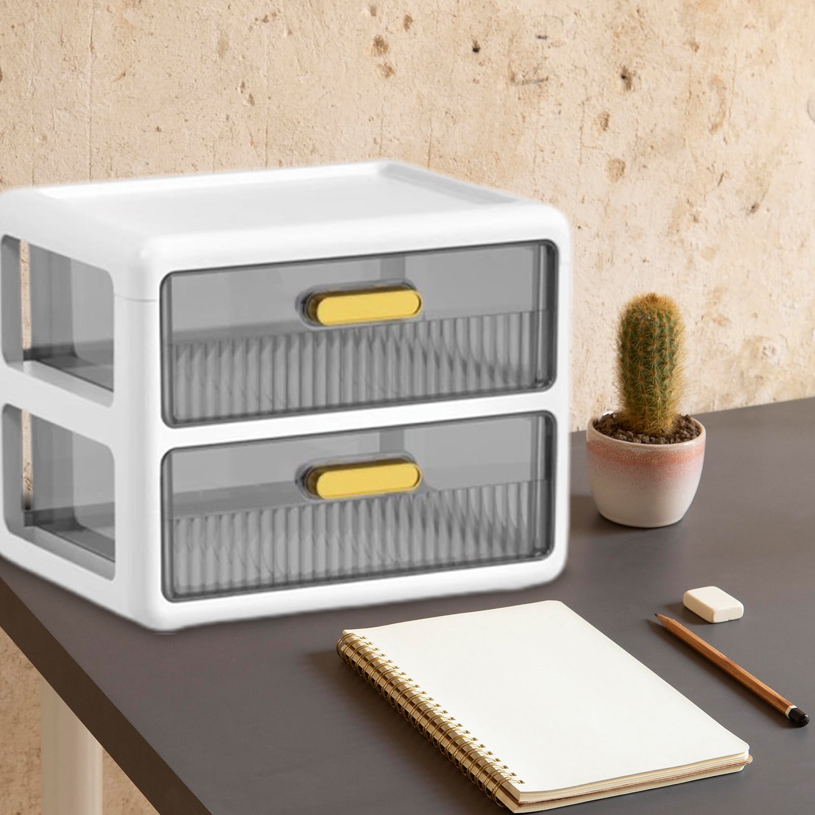 Bixock Storage Supplies Drawer-type Desktop Storage Box Office Desk ...