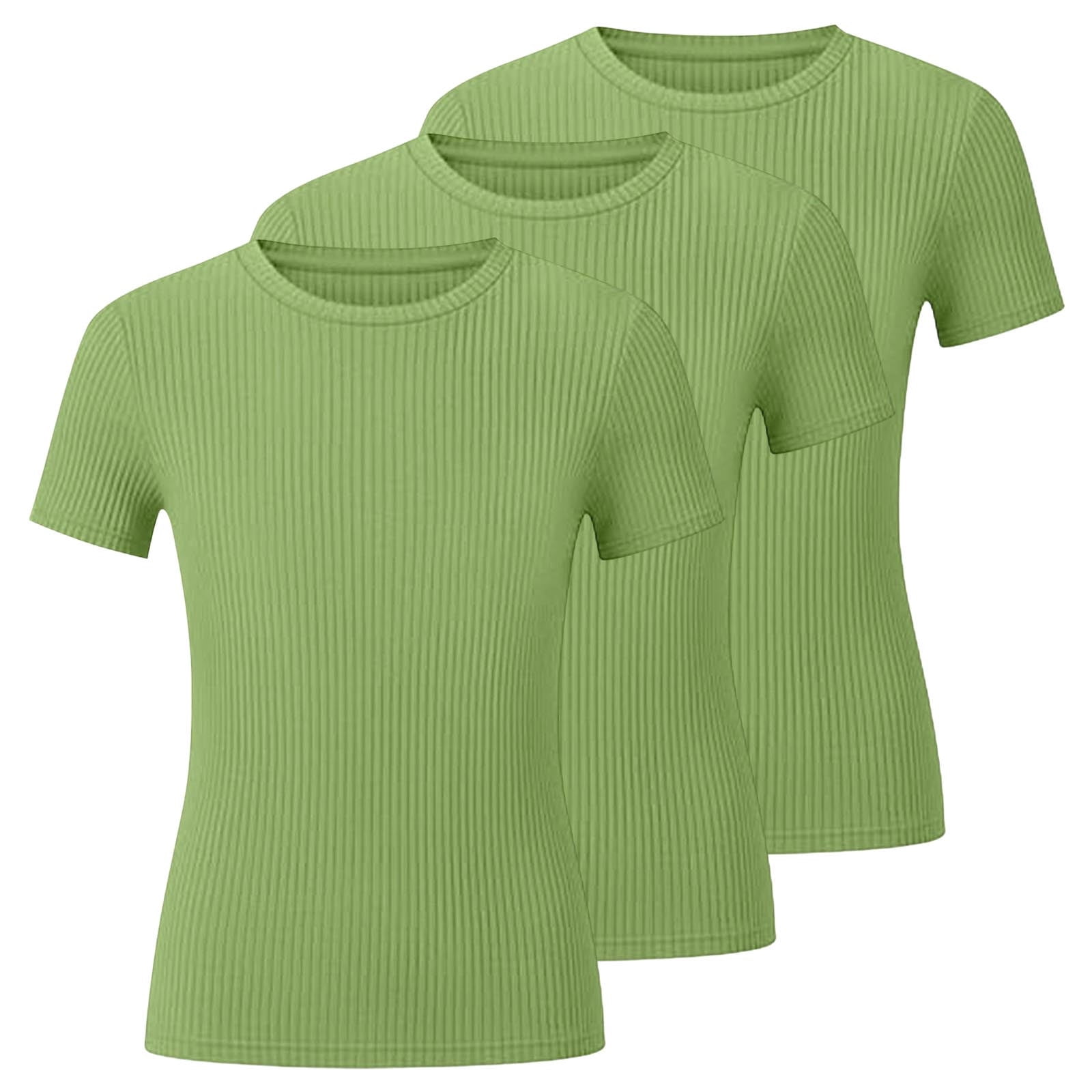 Bixock Summer Girls Tops,Toddler Girls Cotton T-Shirt,3PC kids Crewneck ...