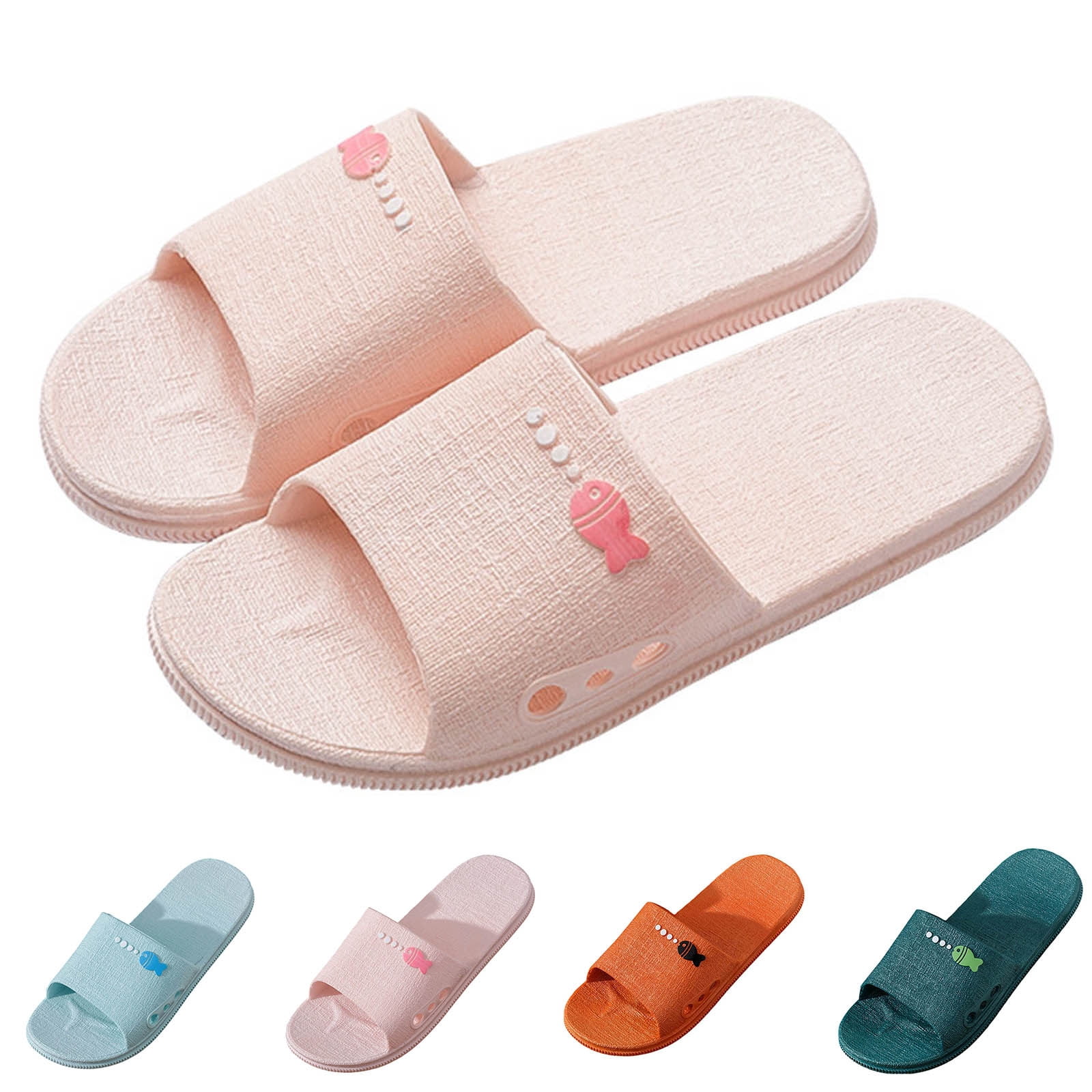 Bixock Summer Slippers for Women,Slides for Women and Men Bathroom ...