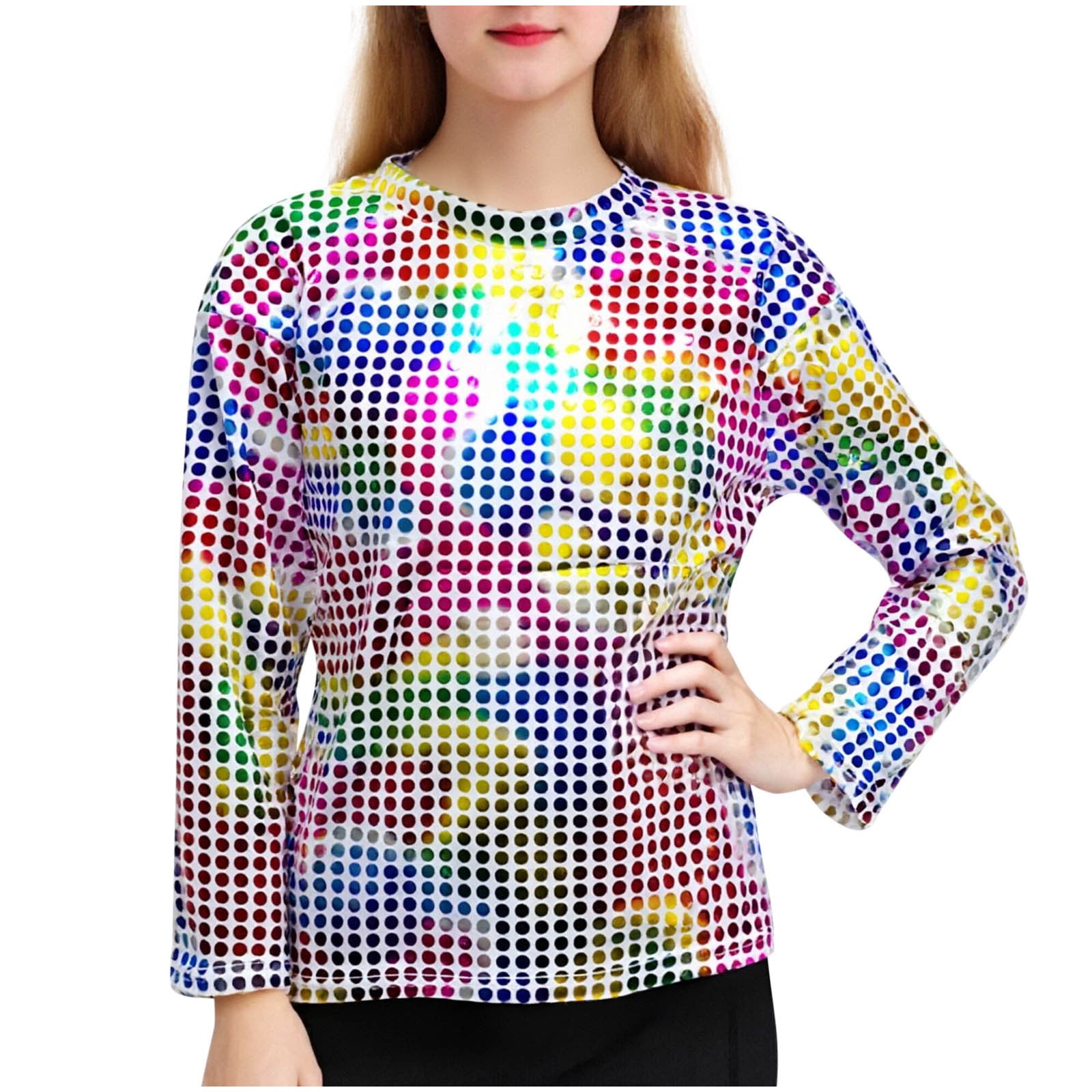 Bixock Toddler Boys and Girls Tops,Kids Long Sleeve Tops Plaid Metallic ...