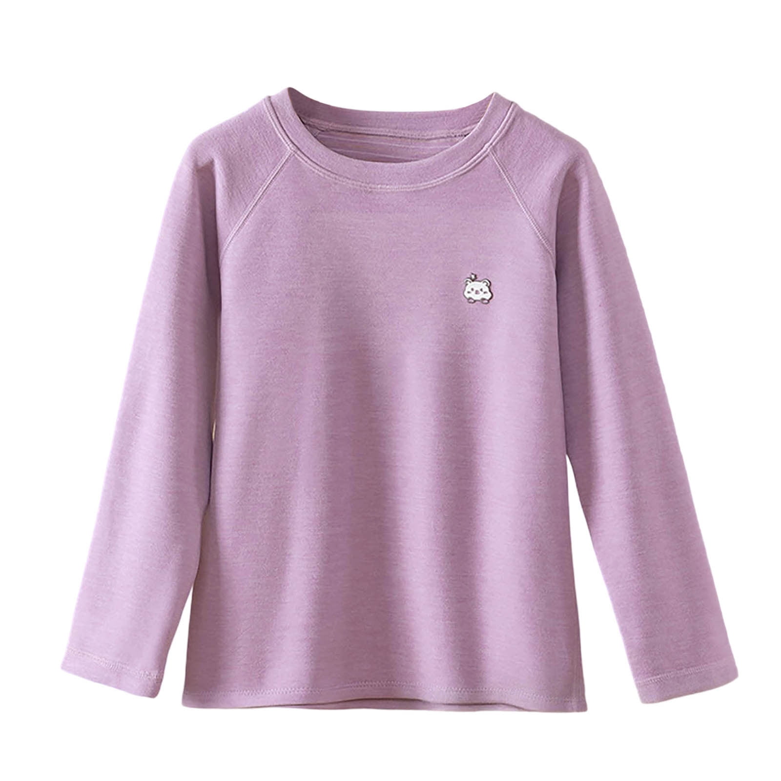 Bixock Toddler Boys and Girls Tops,Kids Long Sleeve Tops Solid Color ...