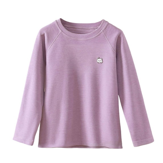 Bixock Toddler Boys and Girls Tops,Kids Long Sleeve Tops Solid Color ...