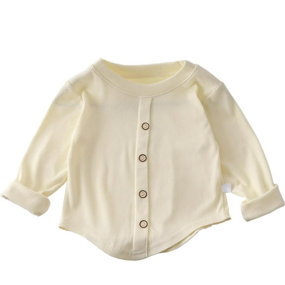 Bixock Toddler Boys and Girls Tops,Kids Long Sleeve Tops Solid Color ...