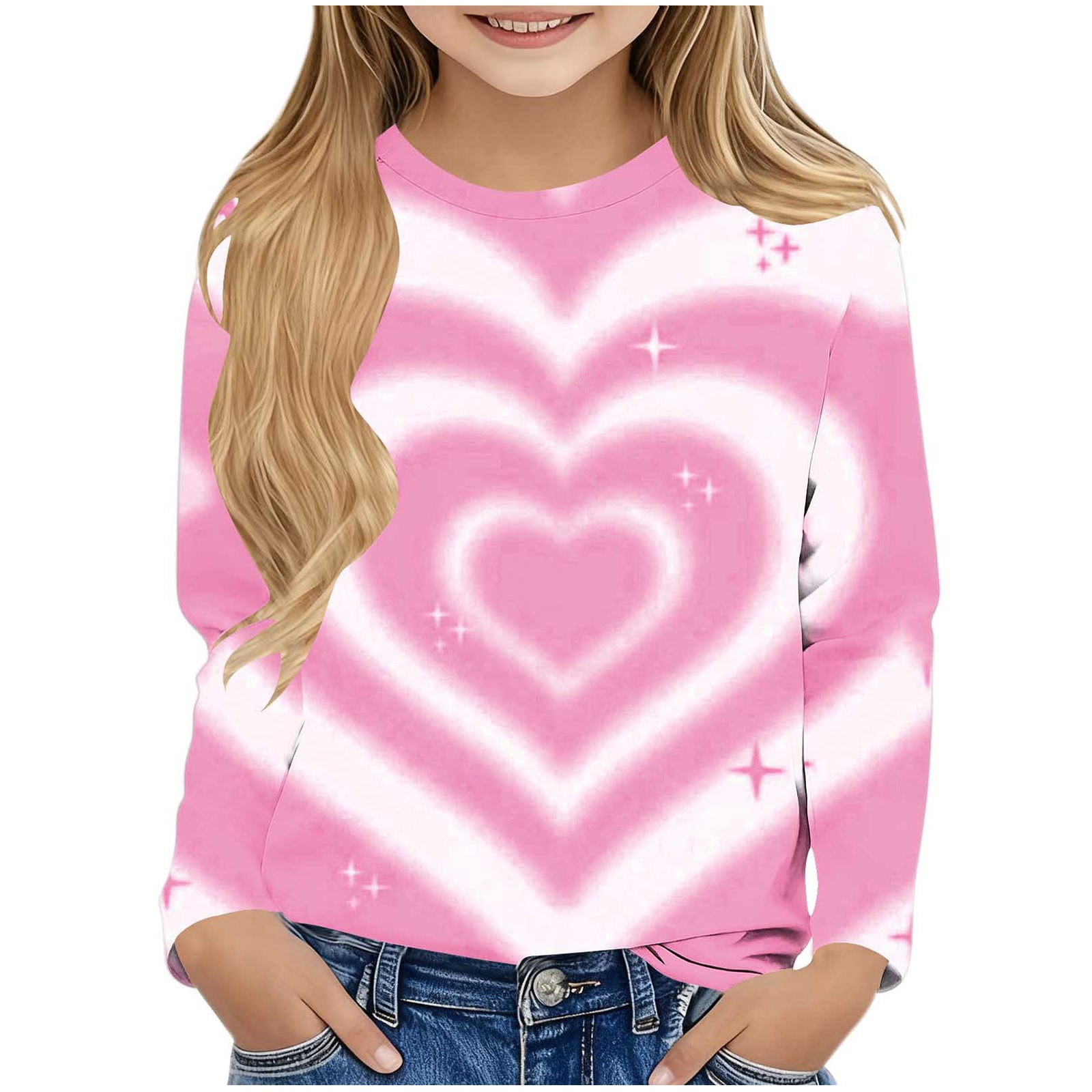 Bixock Toddler Boys and Girls Tops,Kids Long Sleeve Tops Valentine ...