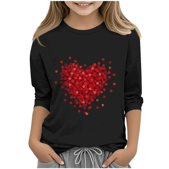 Bixock Toddler Boys and Girls Tops,Kids Long Sleeve Tops Valentine ...