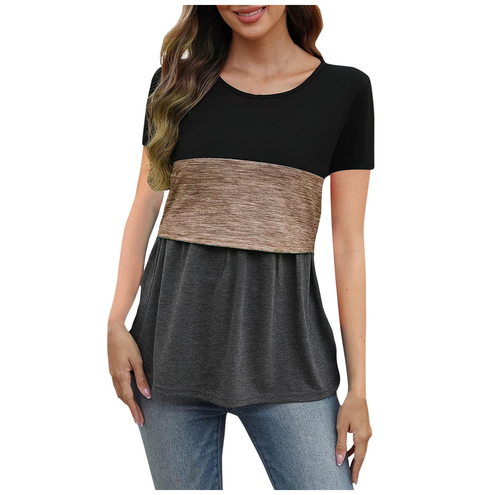 Bixock Tops for Pregnant Women,Basic Tops for Pregnant Women,Fashion ...