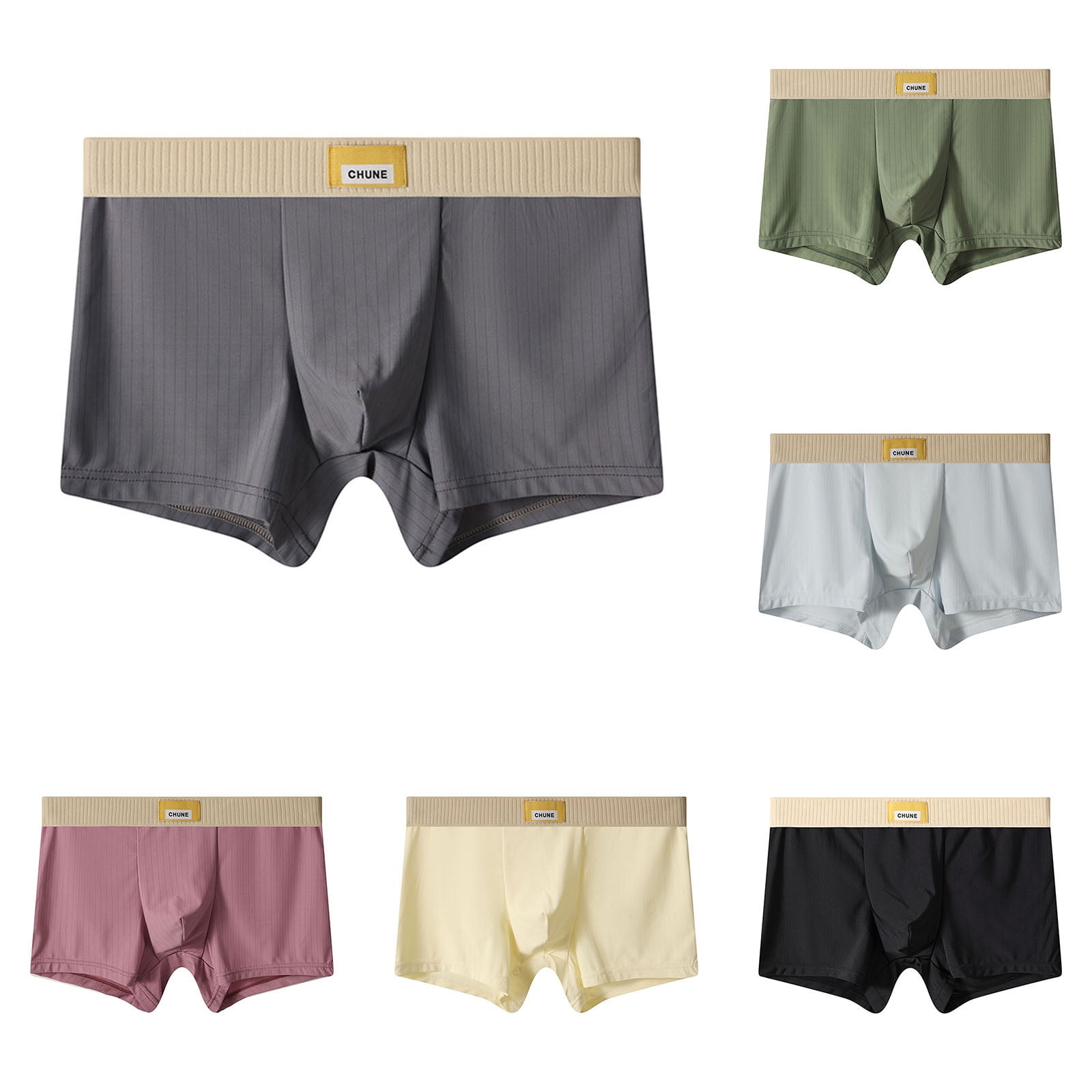 Bixock Underwear for Men,Men's Big and Tall Underwear Mid Waist Pius ...
