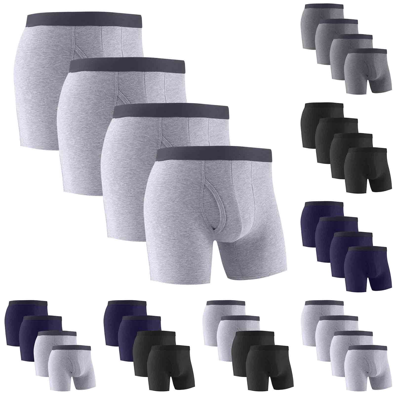 Bixock Underwear for Men,Men's Big and Tall Underwear Pius Size Boxer ...
