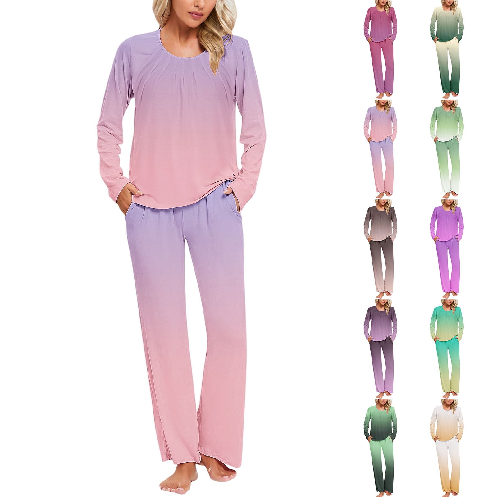 Bixock Women Fall and Winter Pajamas Set,Women Pajams Two-piece Set ...