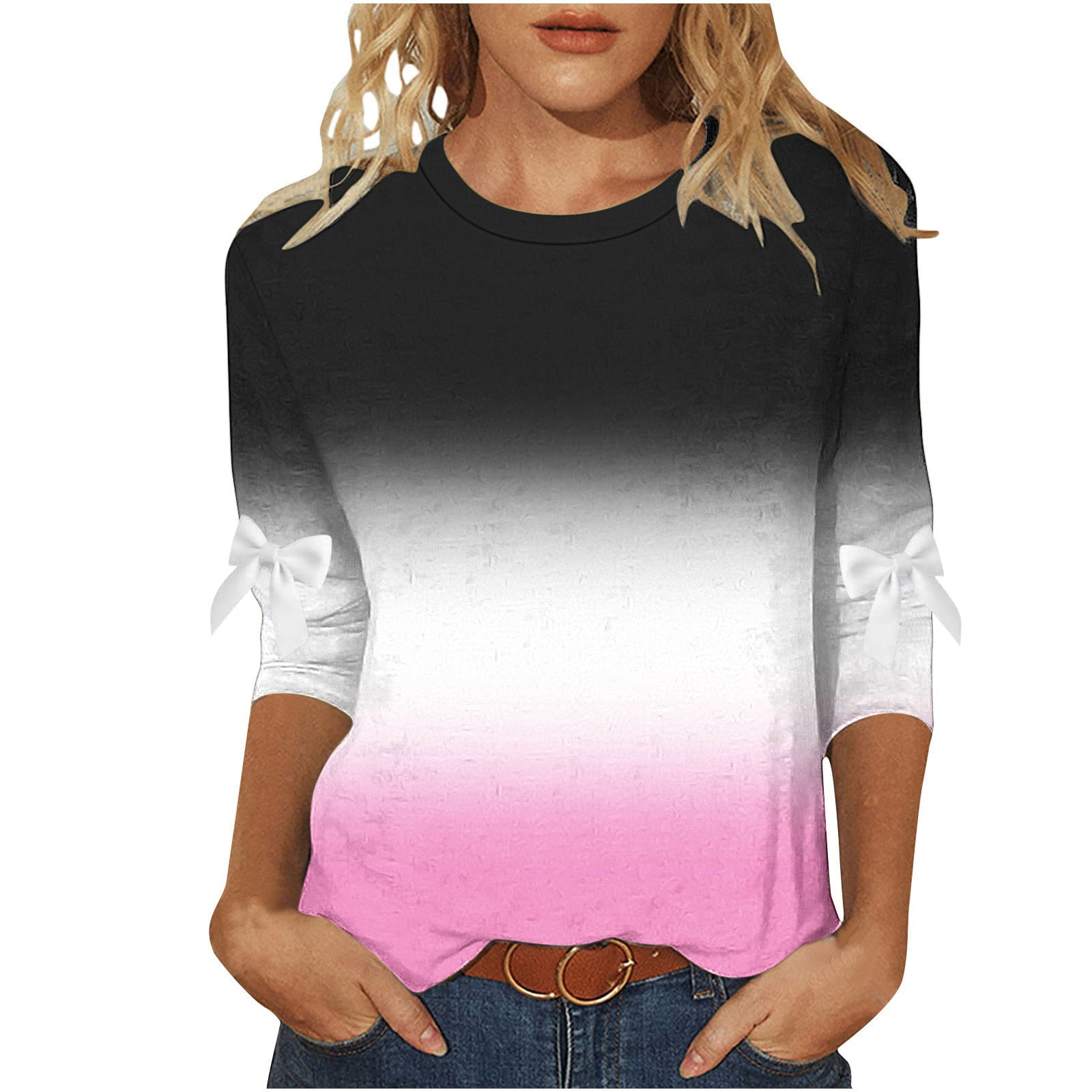 Bixock Women Lightweight Tops,Blouse for Women,Embroidered Linen Look V ...