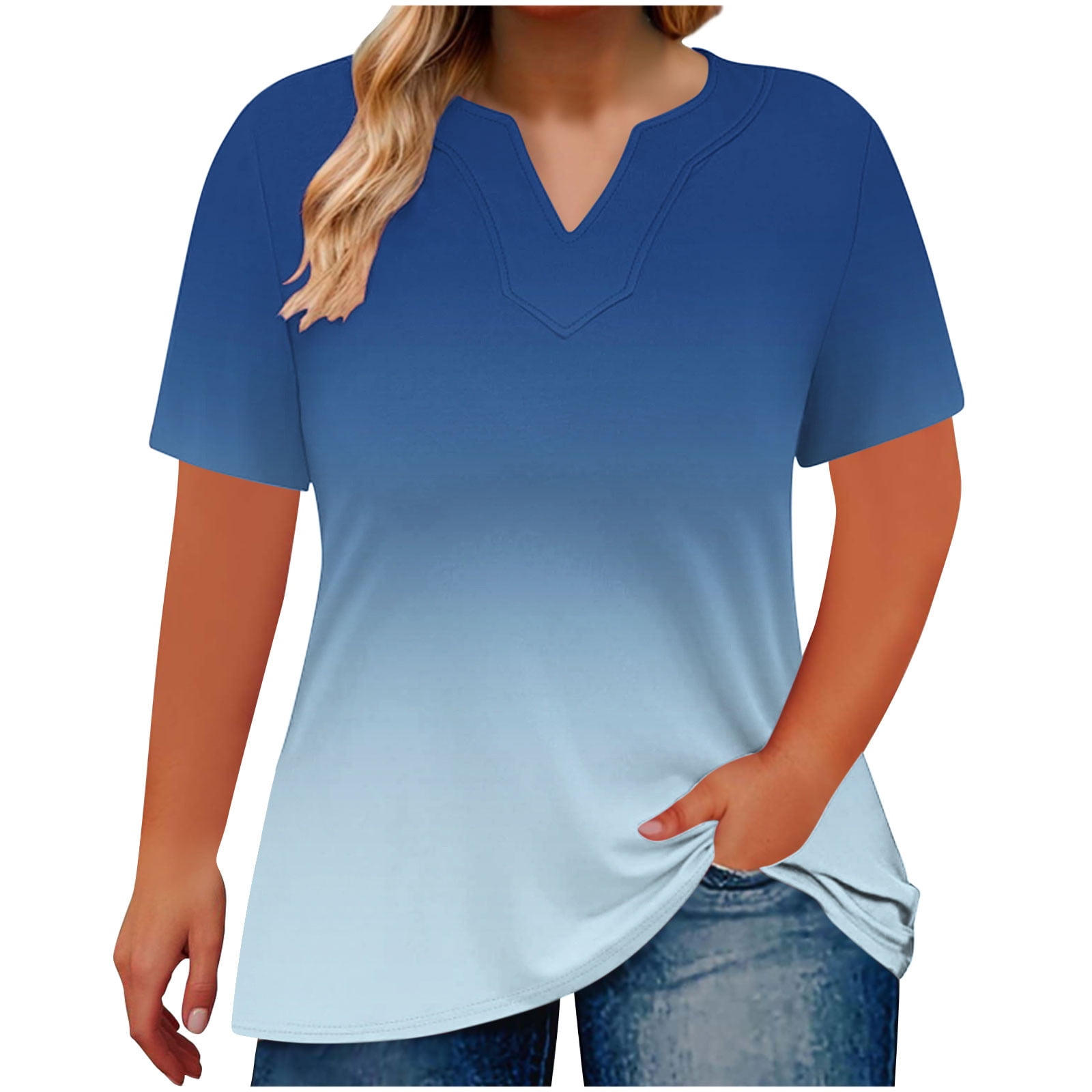 Bixock Women Lightweight Tops,Fashion Blouse for Women,Color V Neck ...