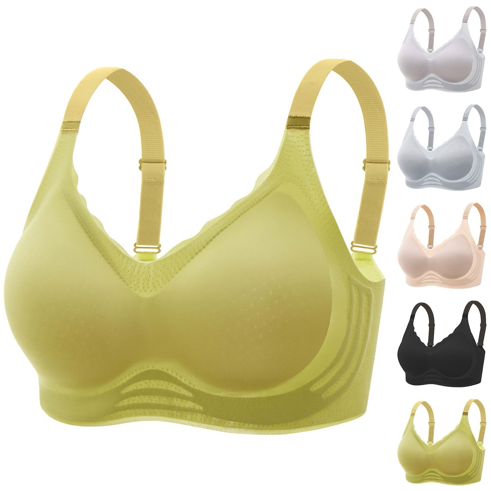 Bixock Women Underwear,Women Casual Bras,Women Comfortable Bras Solid ...
