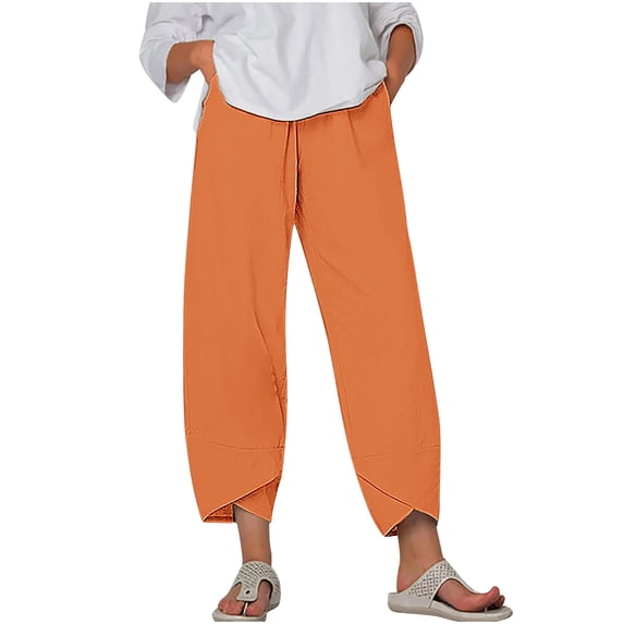 Bixock Women Wide Leg Pants Floral Full Length Pants Loose Thin Solid ...