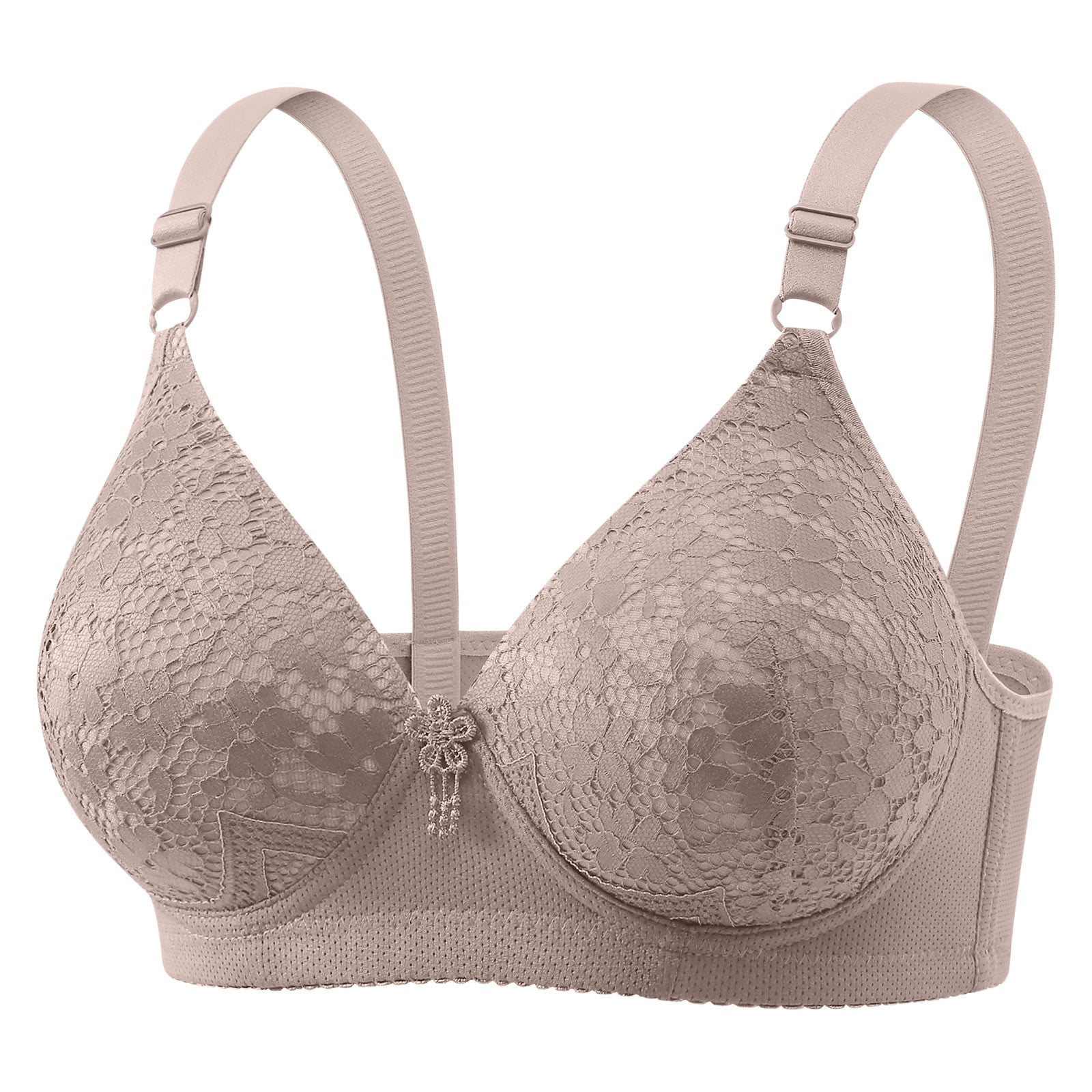 Bixock Women's Daily Adjustable Underwear Gathered Thin Bra Without ...