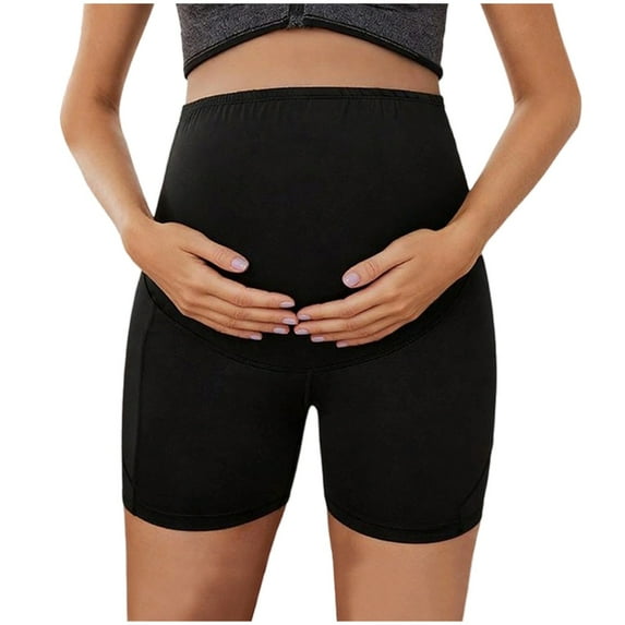 Bixock Women's Maternity Leggings Casual High Waisted Over The Belly ...