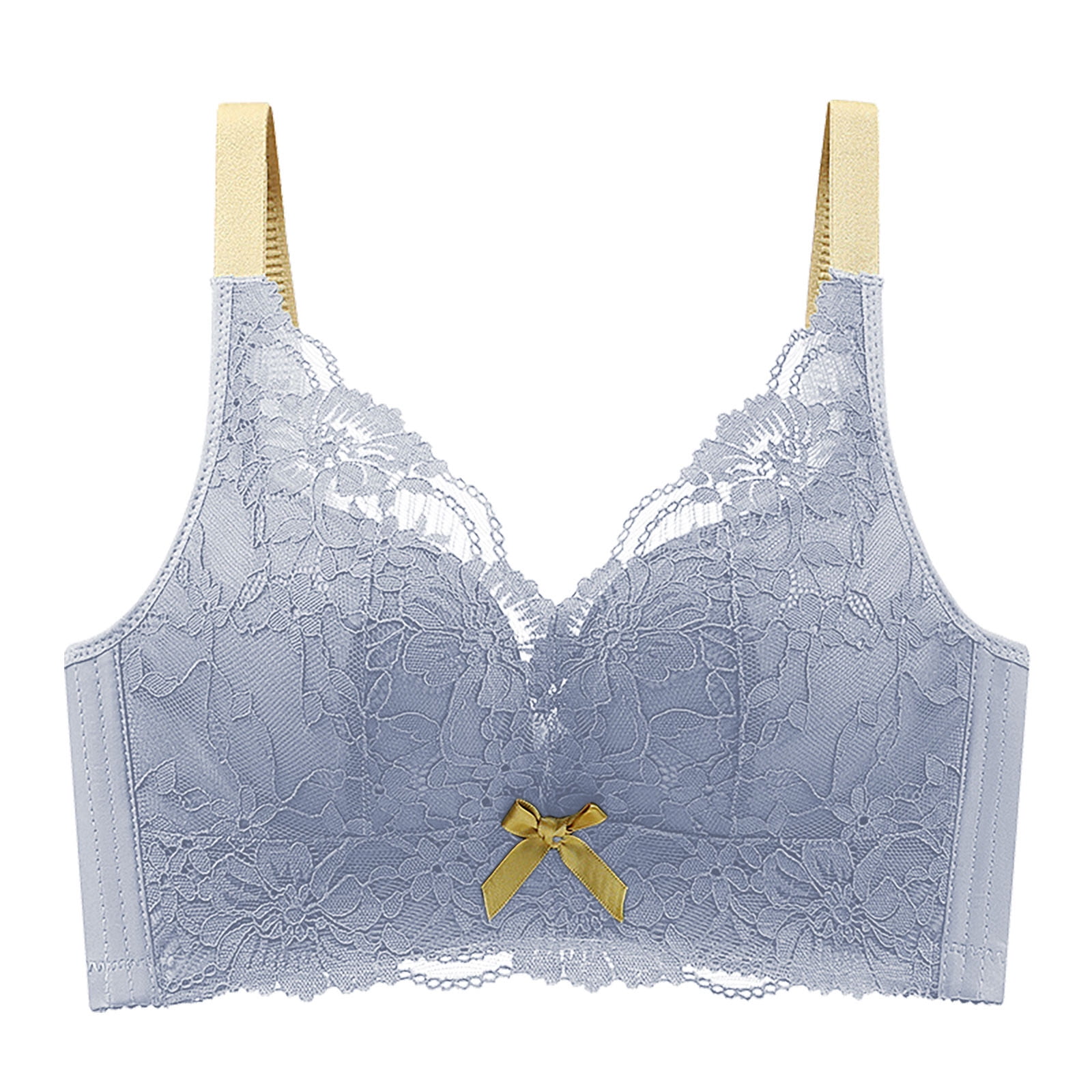 Bixock Women's Non-Magnetic No Steel Ring Plus Size Thin Adjustable Bra ...