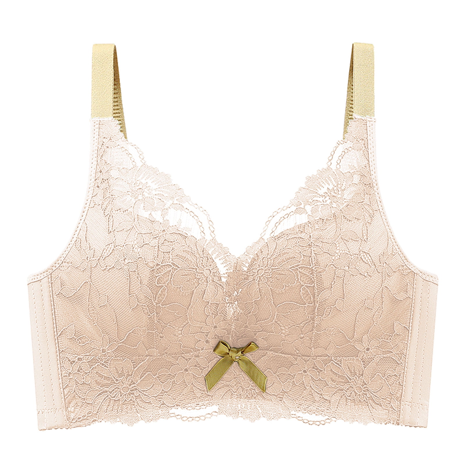 Bixock Women's Non-Magnetic No Steel Ring Plus Size Thin Adjustable Bra ...