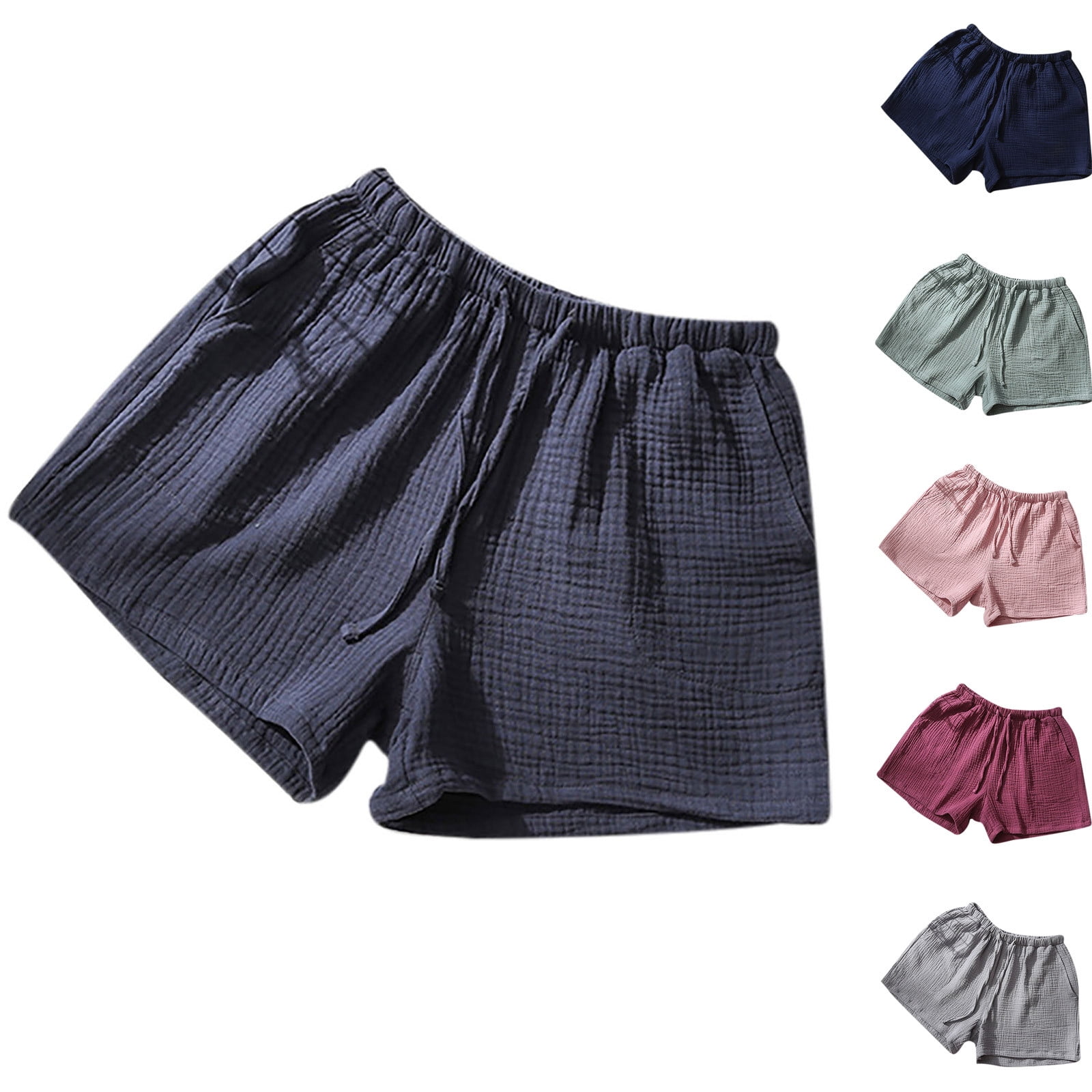 Bixock Women's Workout Shorts Athletic Running Shorts Solid Color Beach ...