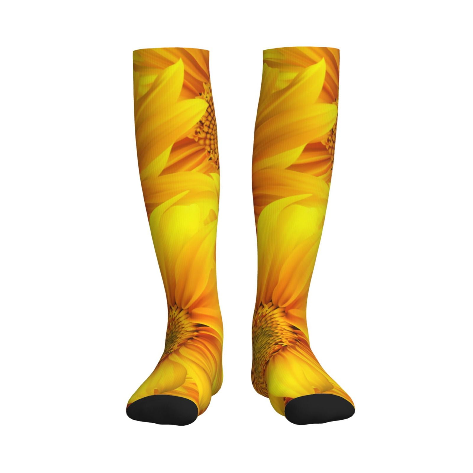 Bixox 3D Sunflowers Print Compression Socks,Compression Socks Women ...