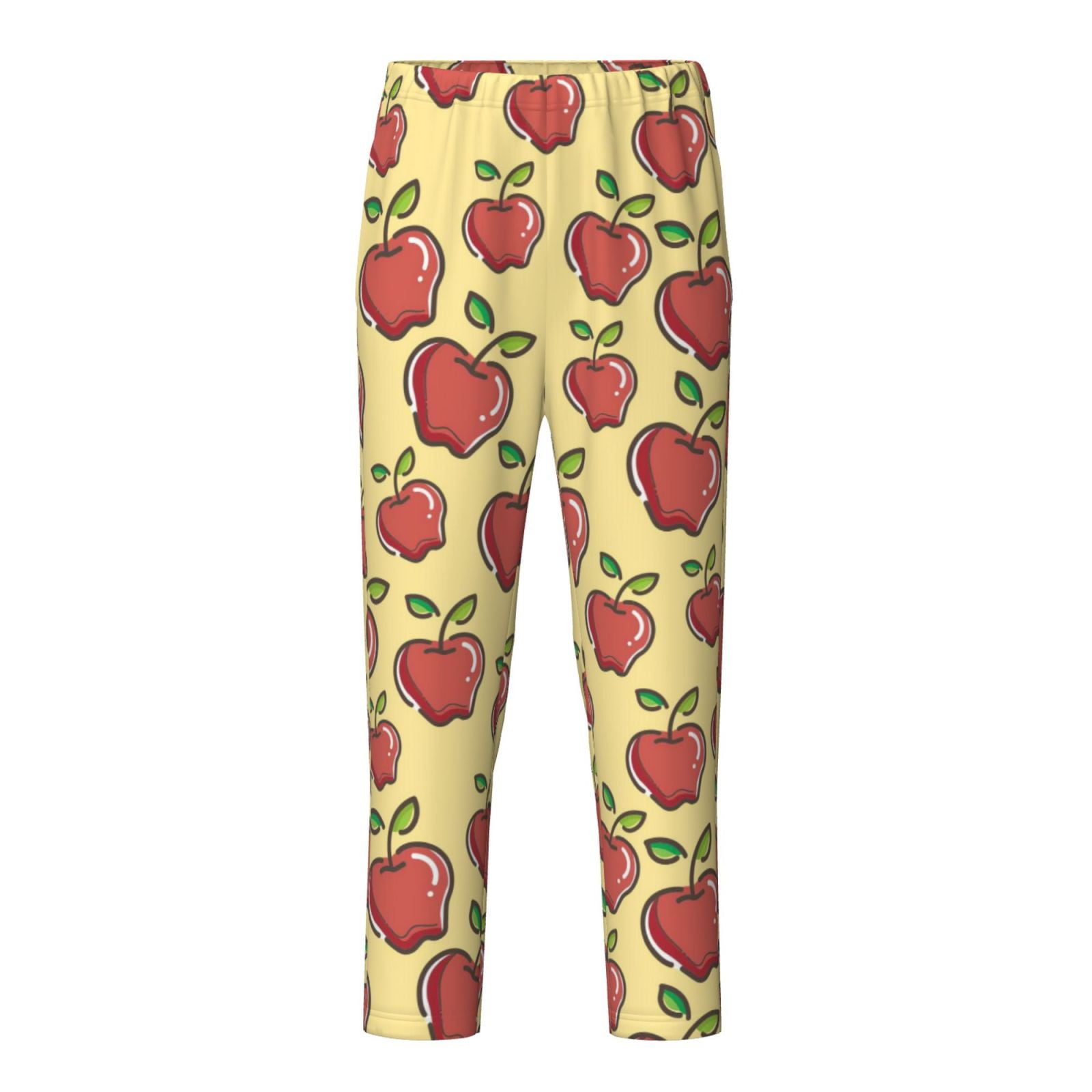 Bixox Apple Print Boys Pajama Pants Sleep Pants Soft Elastic Waist Kids ...