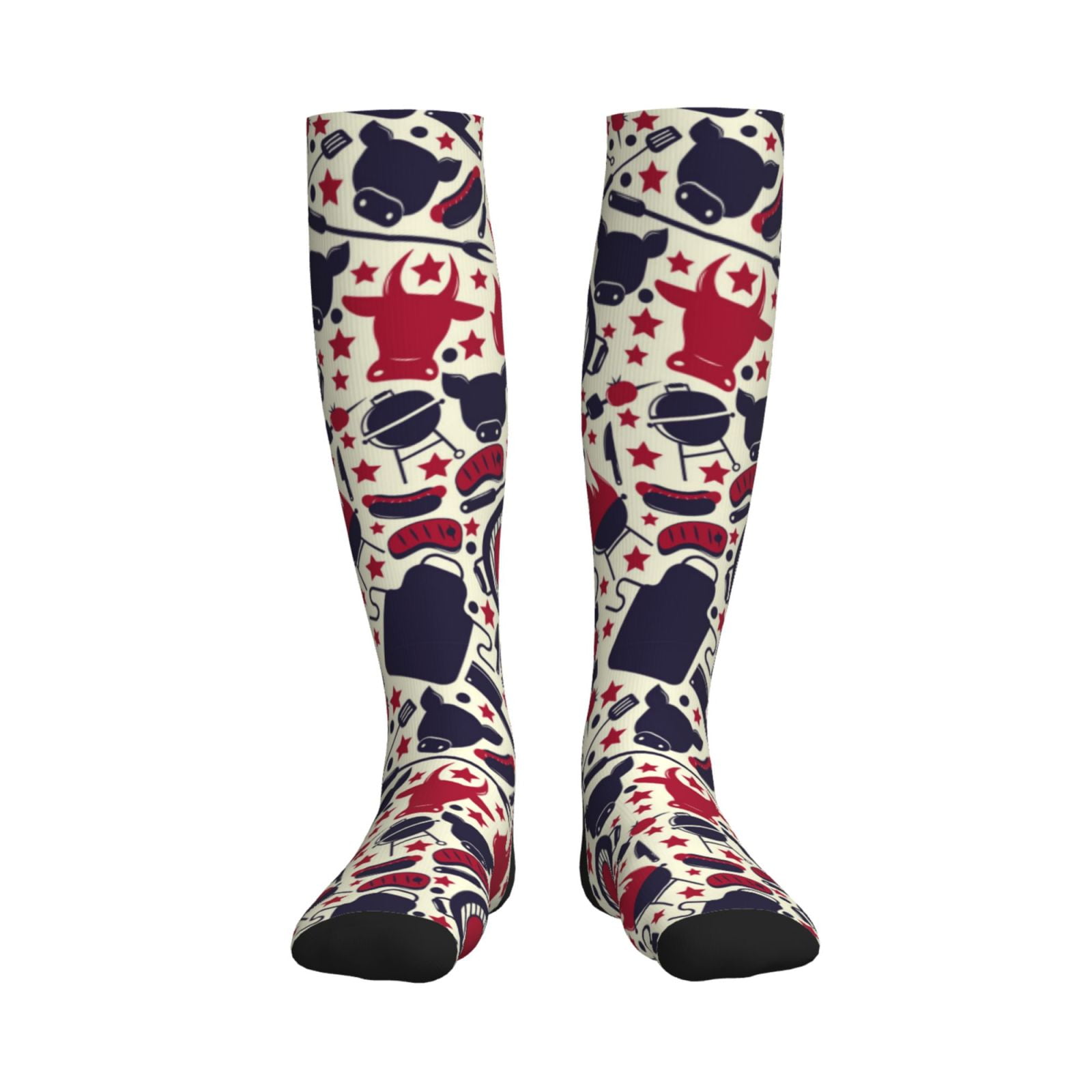 Bixox Barbeque1 Print Compression Socks,Compression Socks Women & Men ...